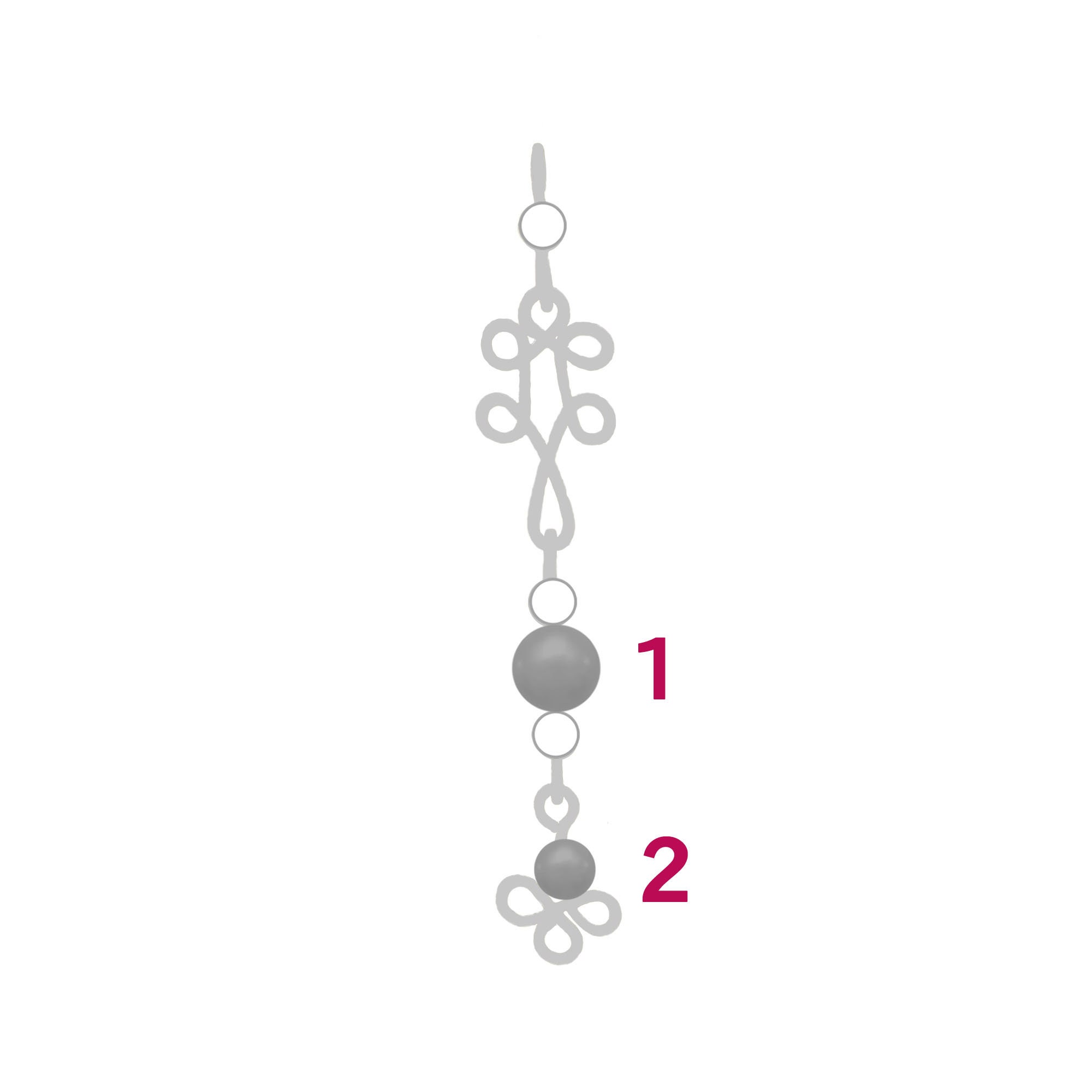 Dangle Drop Earring Attachments, Customized Dangle Earring Jackets for ...