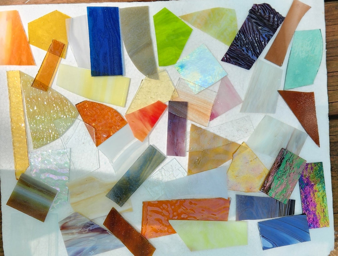 Mixed Art Glass: FREE Shipping, Stained Glass, Mosaic Supply, Crafts, 1 ...