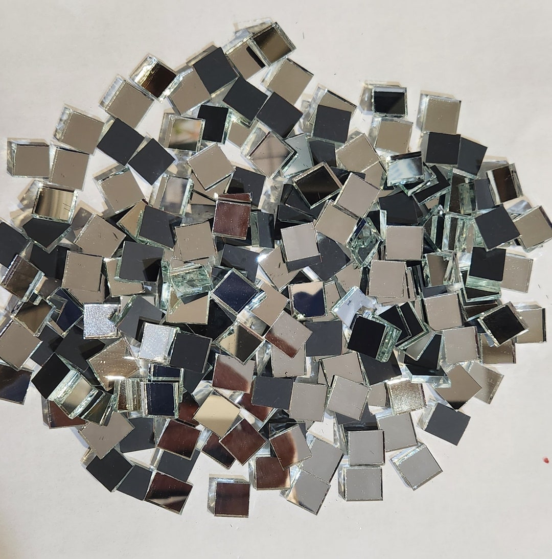 MIRROR Hand Cut Tile HALF Pound 1/2"x1/2" (B41-A-4) - Etsy