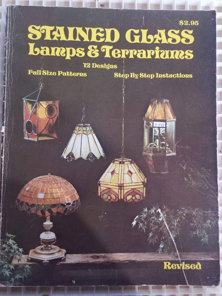 LAMPS And Terrariums Stained Glass Lampshade Patterns Kits & How To ...