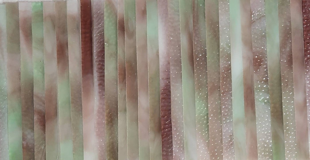 X DISTANT MOUNTAINS b8-gpp Strips of Glass ONE Pound for Stained Glass ...