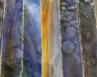 GREEN FLEMISH Cathedral (b8-gfc) ONE Pound Glass Strips for Stained ...