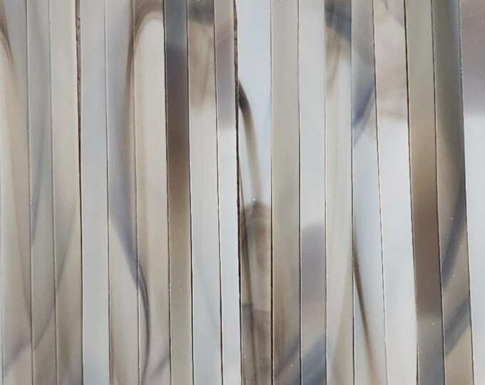WINTER WOODS (b12-ww1) ONE Pound Glass Strips for Mosaics / Stained ...