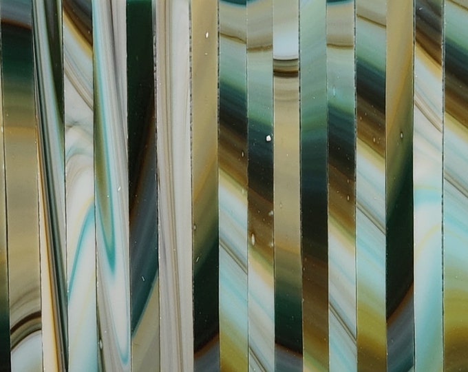 GLASS Gone WILD (b12-ggw) ONE Pound Glass Strips for Mosaics / Stained ...