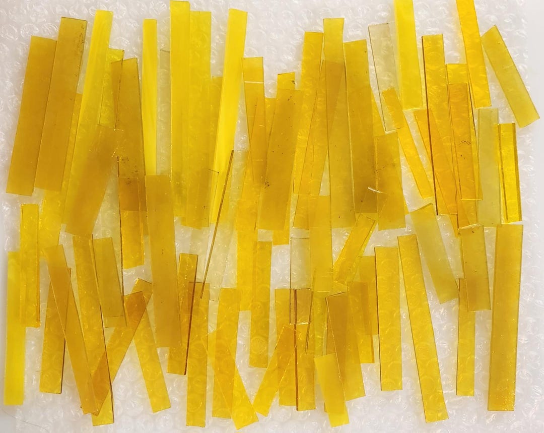 Yellow Cathedral Glass Strips, Mosaic Supplies, 1 Pound (b35-ym1) - Etsy