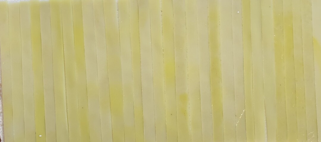 Yellow PASTEL Mottled b13-ypm Glass Strips ONE Pound of Glass for ...