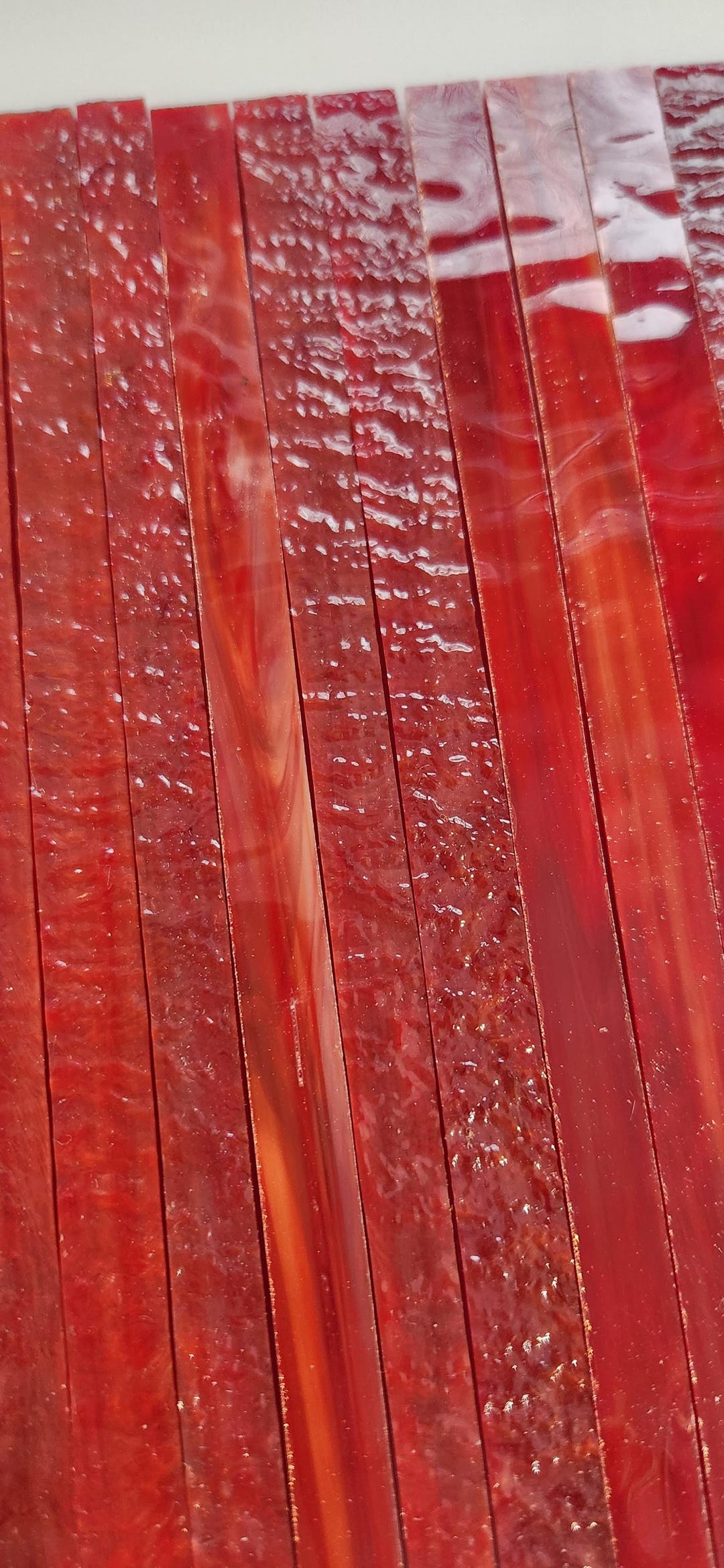 RED Granite: Stained Glass Strips, Mosaic Supply, One Pound, (b4-rg) - Etsy