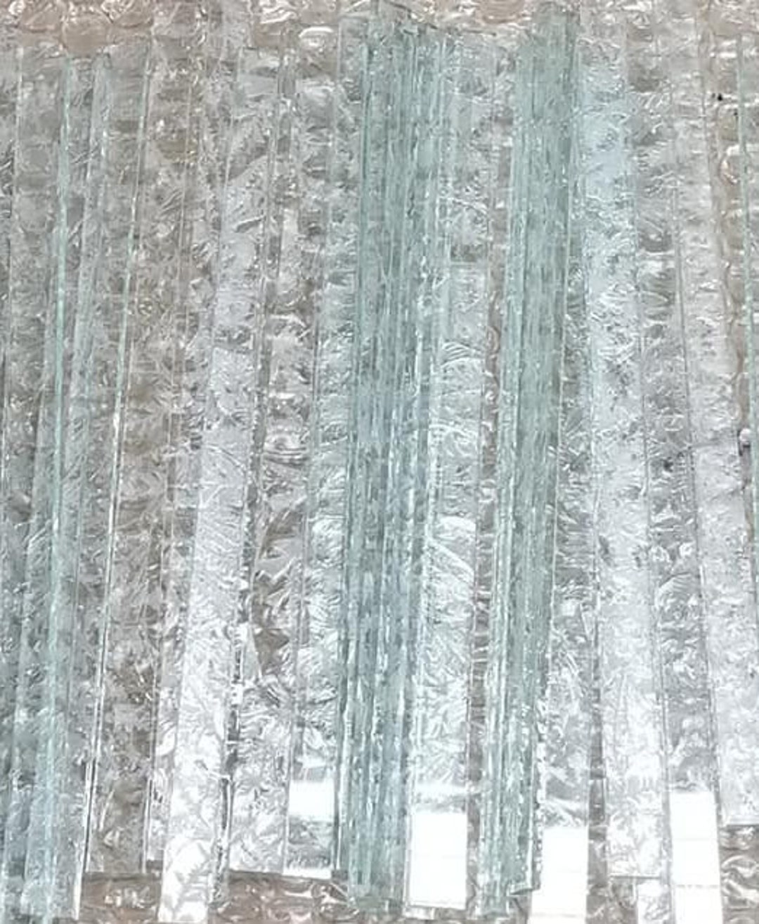 CLEAR GLUECHIP b2-cg2 Strips of Glass 1/2 Pound for Stained Glass ...