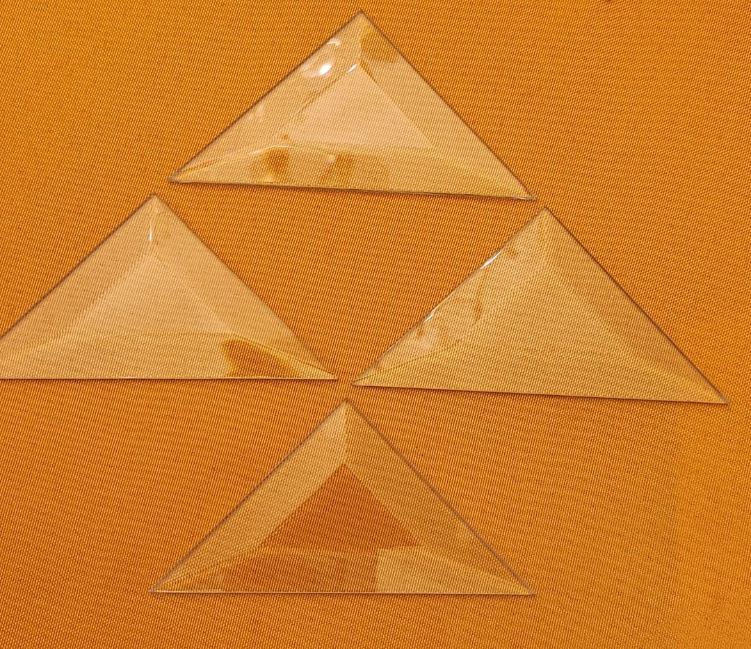 BEVEL TRIANGLE for Stained Glass or Craft Projects (B42) FOUR 3x4x3. - Etsy