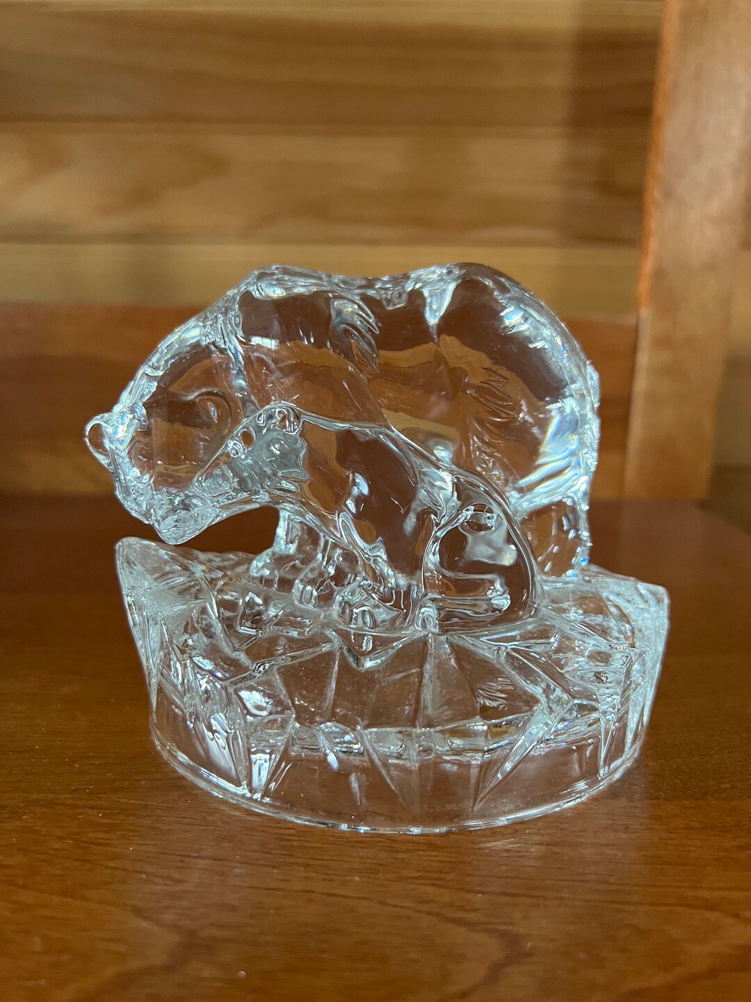 Royal Crystal Rock Crystal Bear and Cub - Etsy
