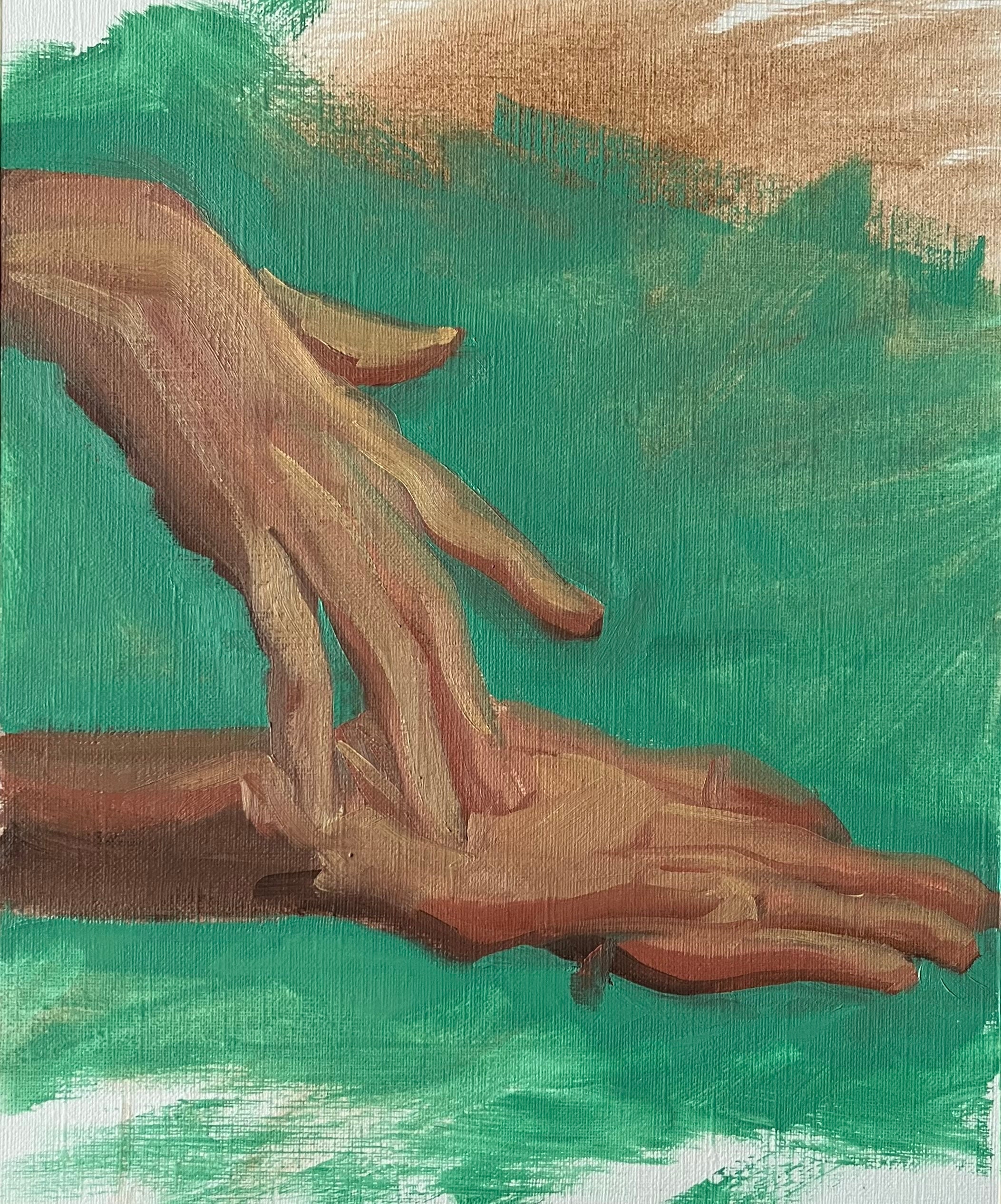 Hand Study Figurative Oil Painting on Paper - Etsy