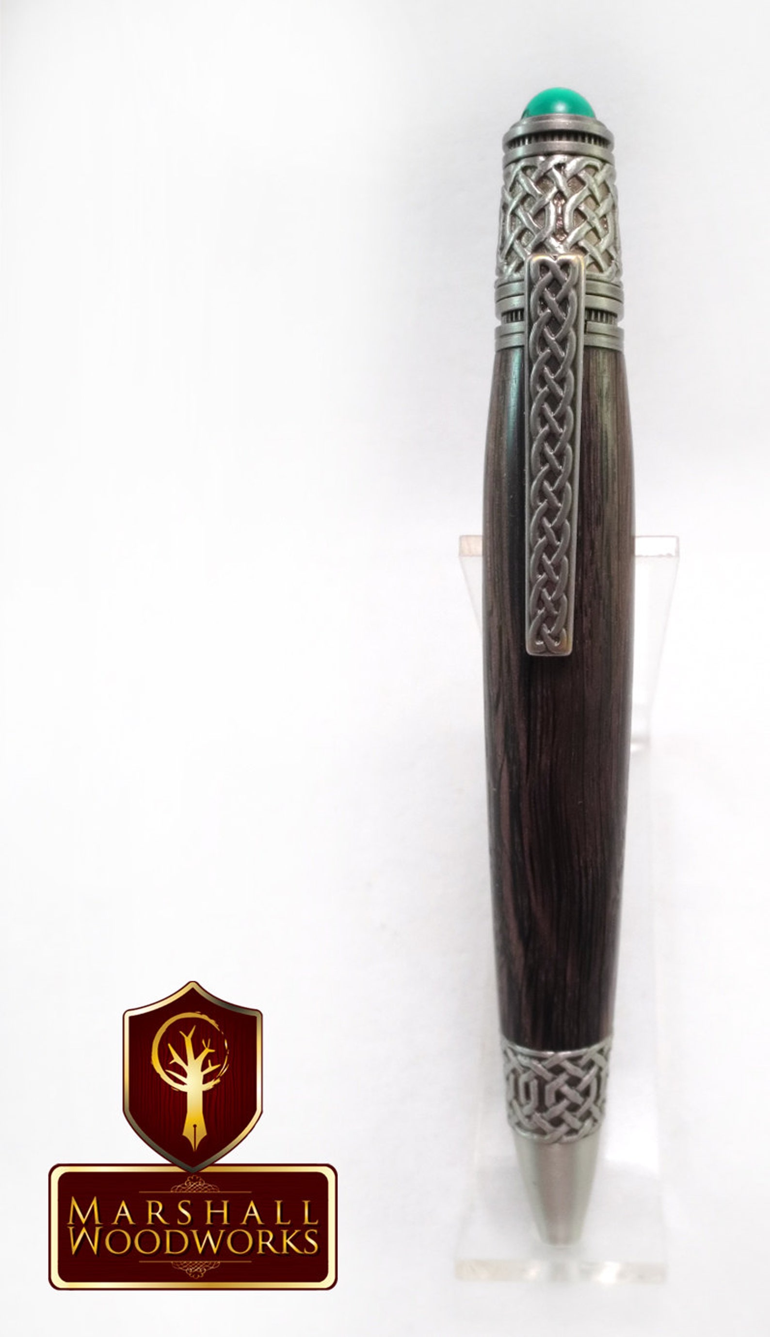 Celtic Wood Pen With Irish Oak Gel Pen Wood Pens Bog Oak Ireland Irish ...