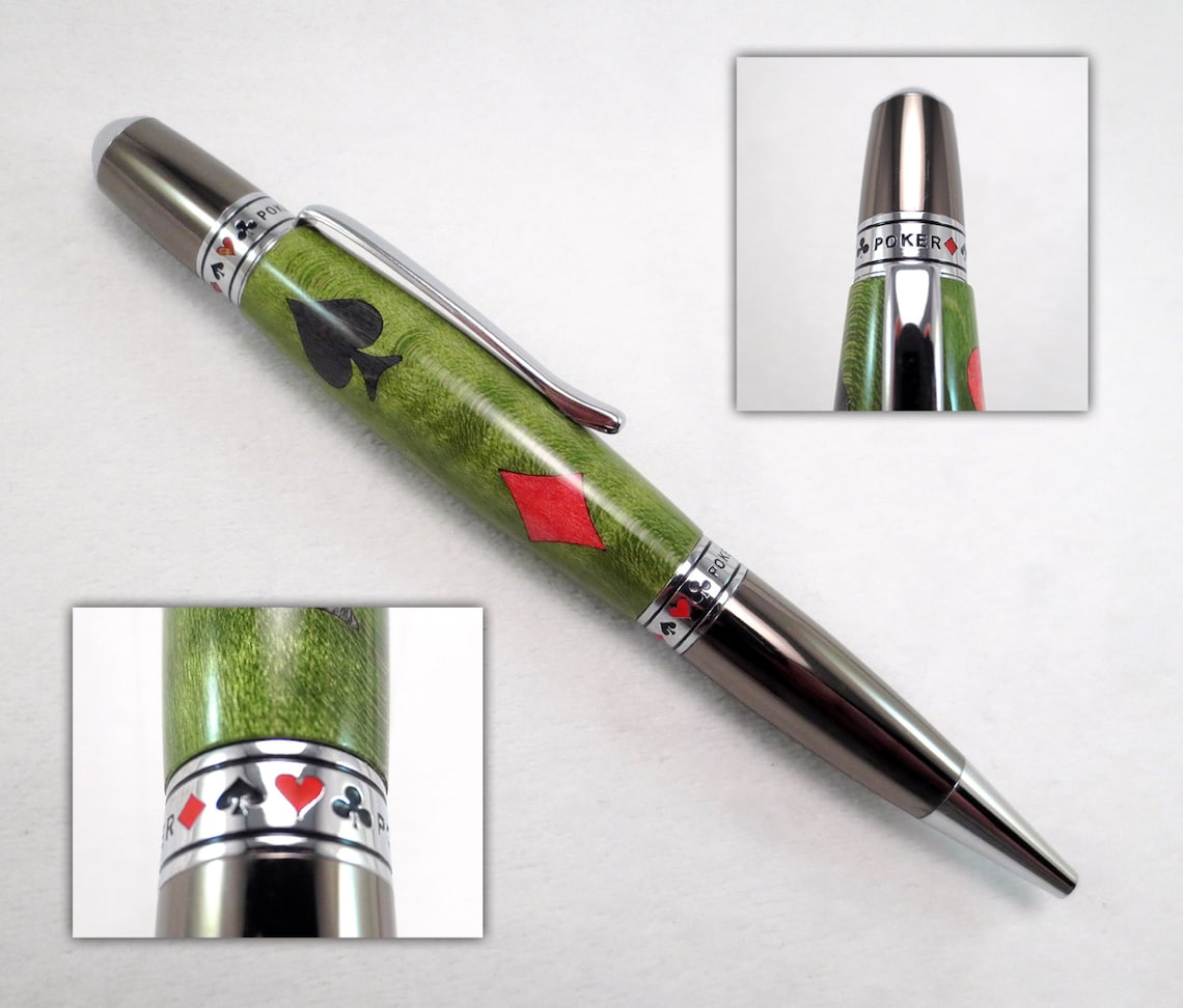 Custom Crafted Poker Theme Pen | Etsy