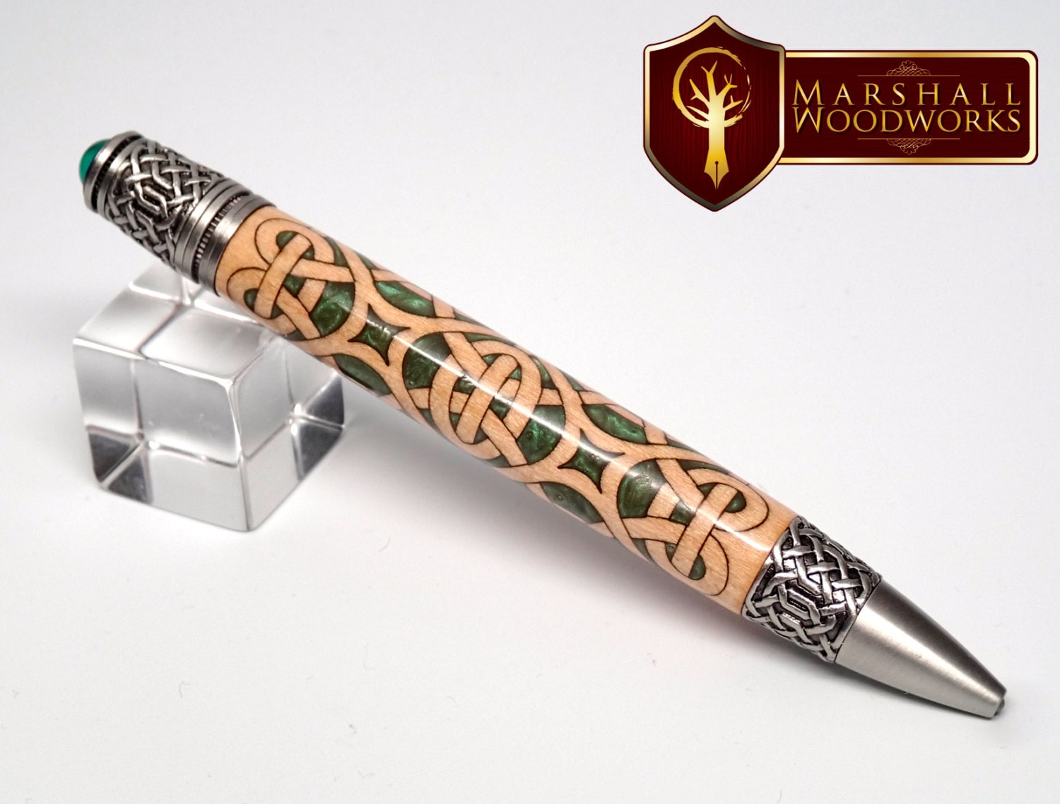 Celtic Pen Wood Pen Celtic Knot Design Irish Pen Handmade | Etsy