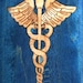 Handmade Wood Pen Caduceus Symbol Inlay Handmade Pen Physician Gift ...