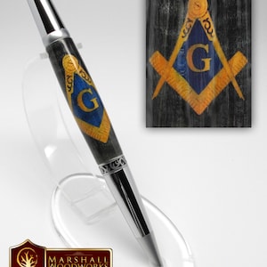 Masonic Emblem Wood Pen - Etsy
