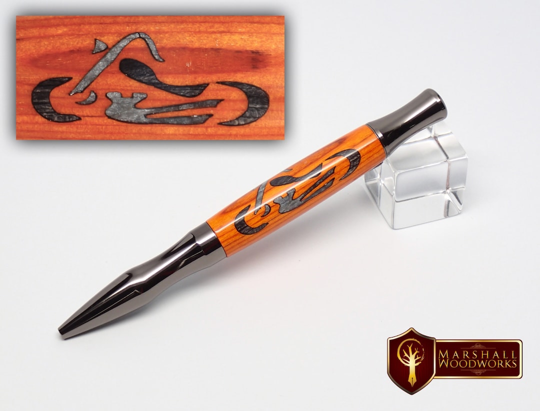 Motorcycle Pen - Wood Pen - Gift for Him - Handmade Pen - Custom Pen ...
