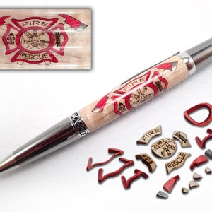 Hand Crafted Fire and Rescue Pen - Etsy