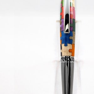 Handmade Jigsaw Puzzle Wood Pen - Etsy