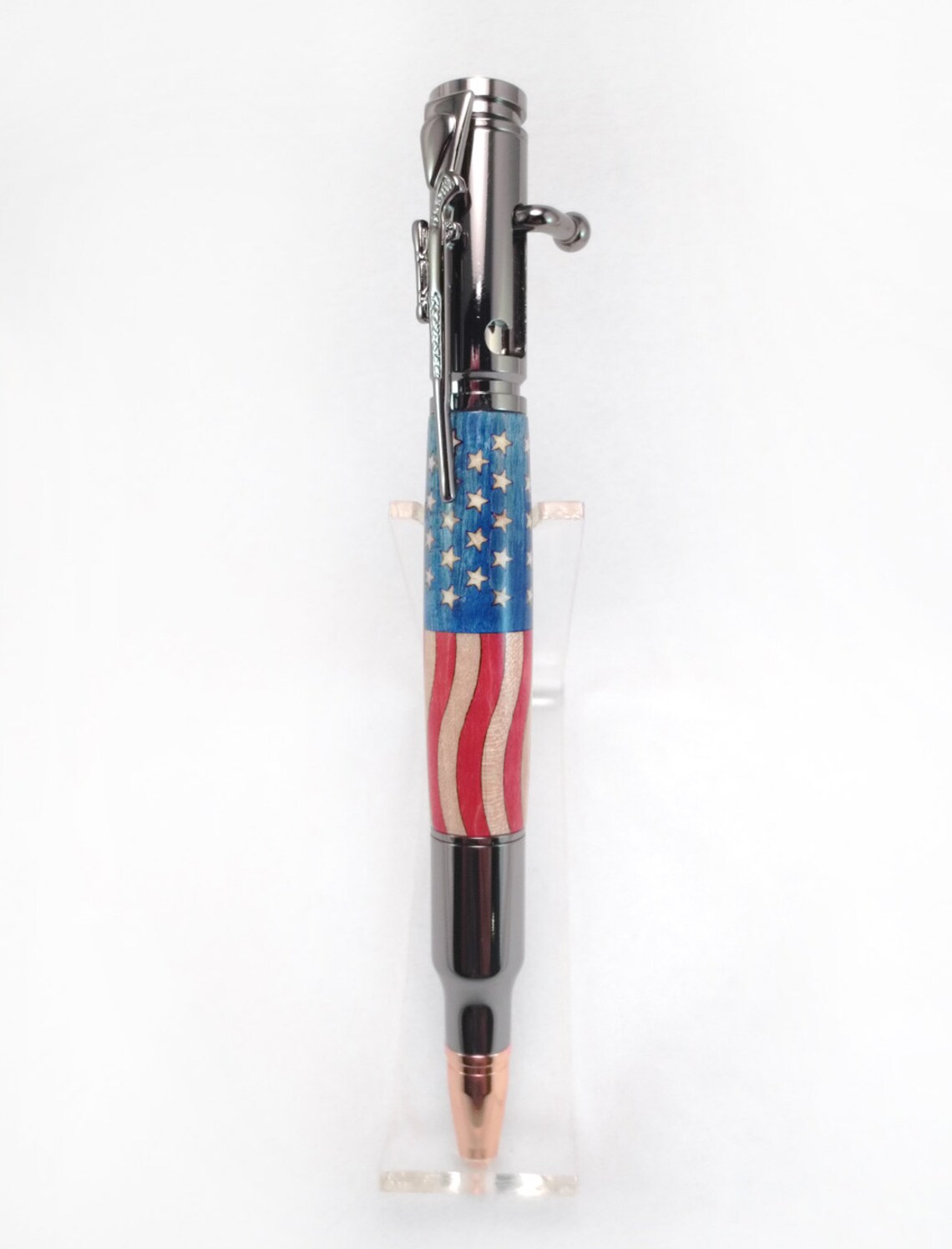 Wood Pen Bullet Pen Hand Made Pen USA Flag Custom Pen - Etsy