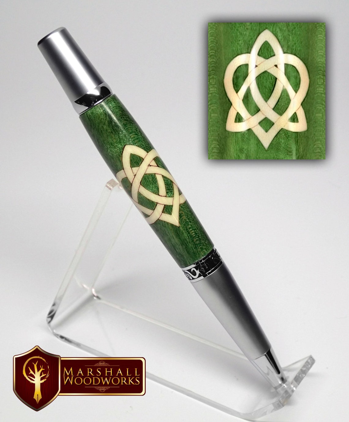 Celtic Knot Pen Irish Theme Wood Pen Celtic Pen Irish Pen | Etsy Canada