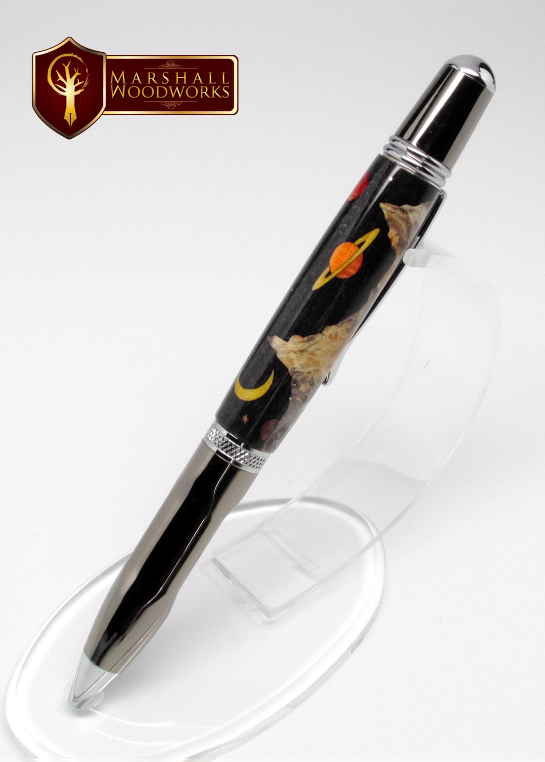Hand Crafted Space Scene Wood Fisher Space Pen | Etsy