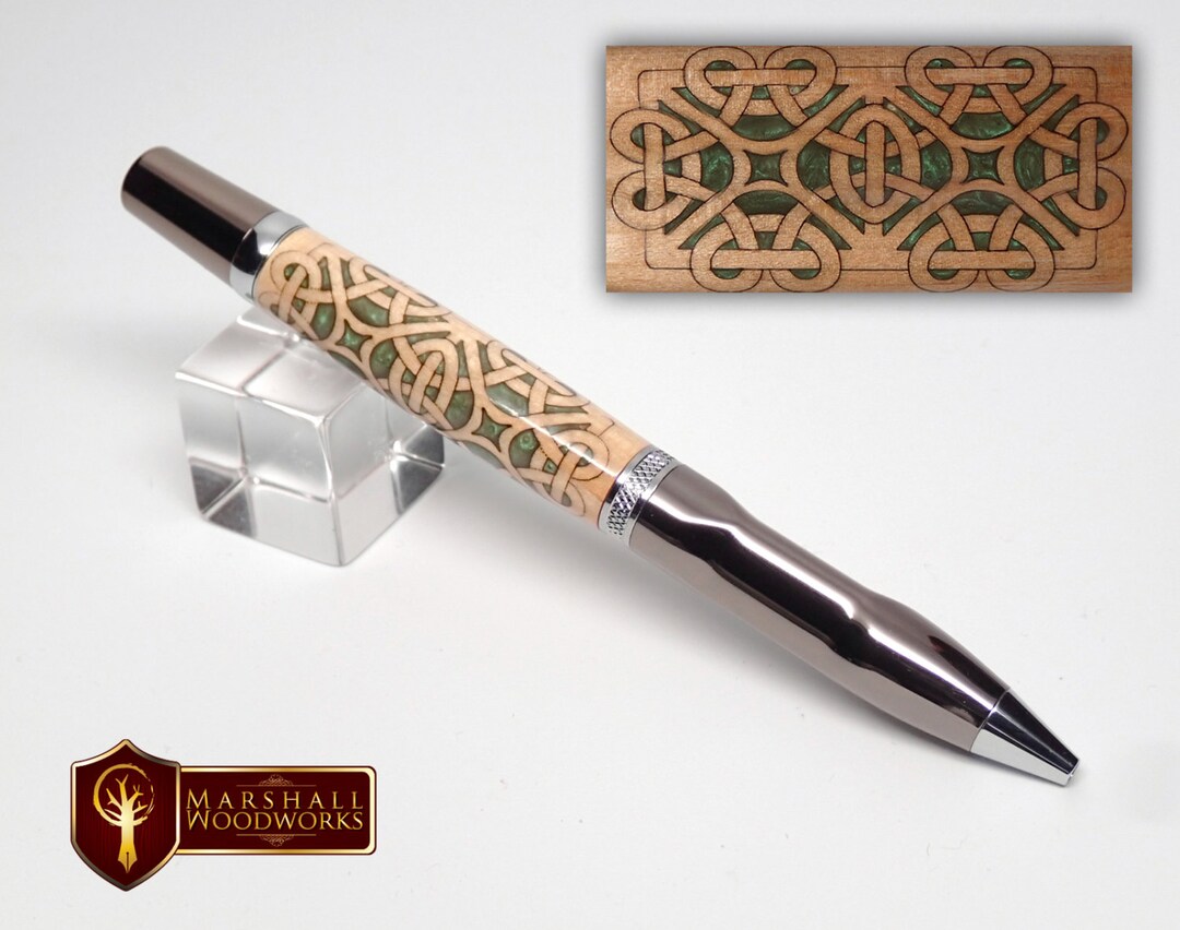 Wood Pen Celtic Pen Irish Pen - Hand Made Pen Celtic Knot - Gift for ...