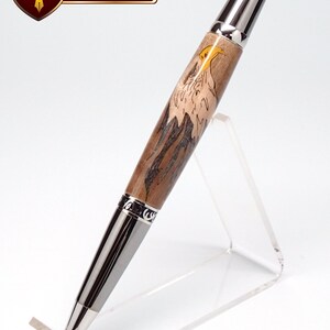 Hand Crafted Bald Eagle Wood Pen - Etsy
