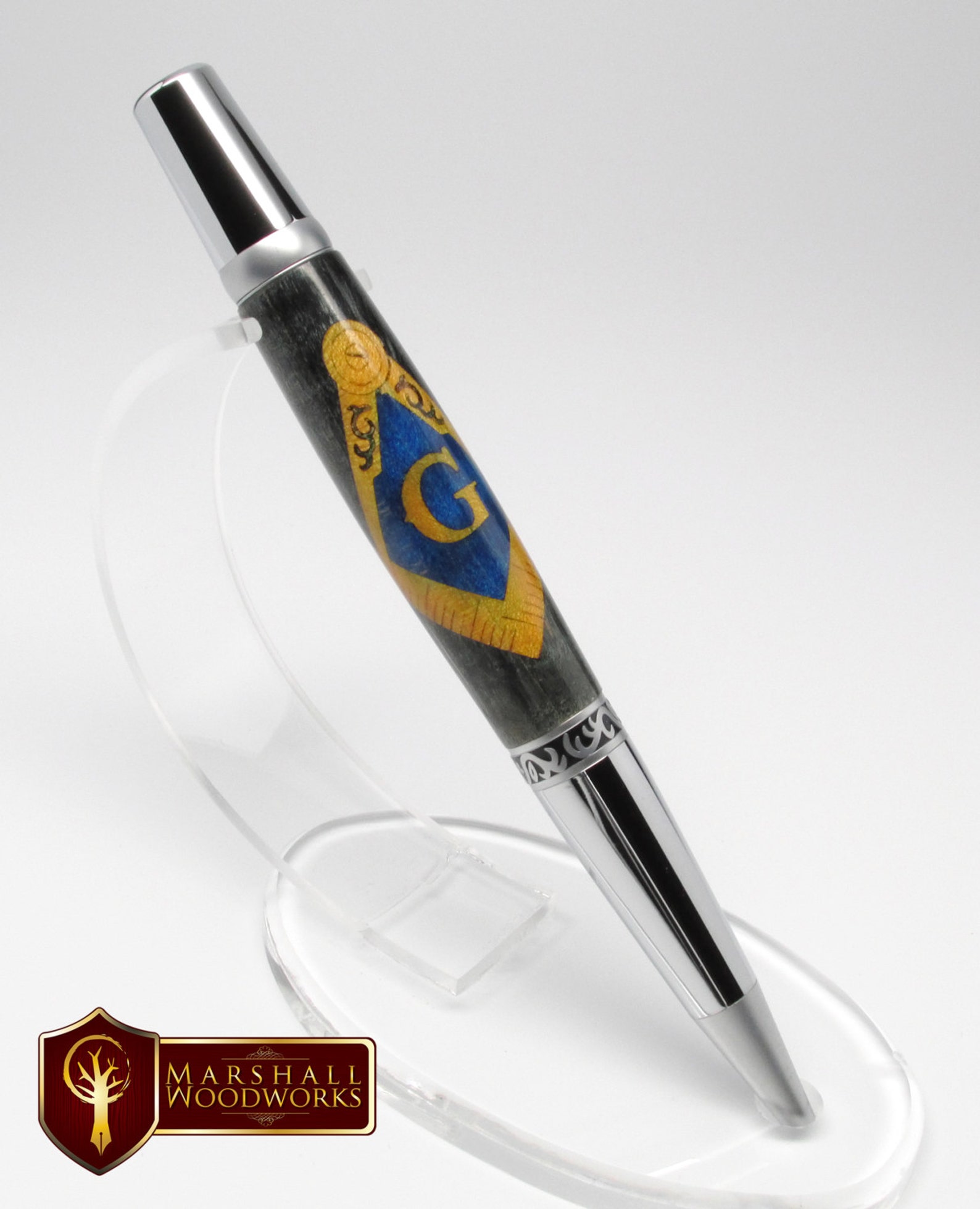 Masonic Emblem Wood Pen | Etsy