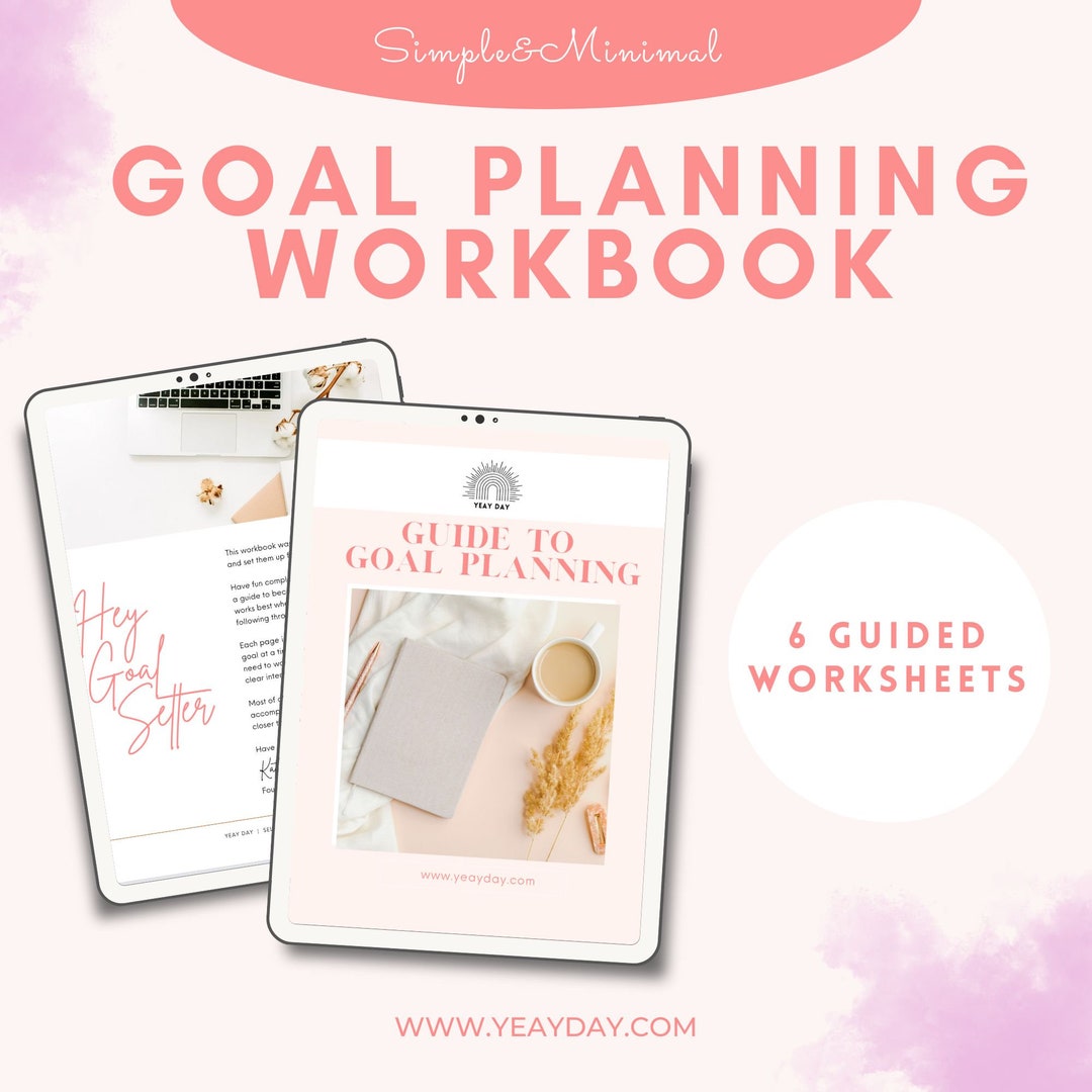 Goal Planning Workbook, PDF Digital Download, Printable Workbook, SMART ...