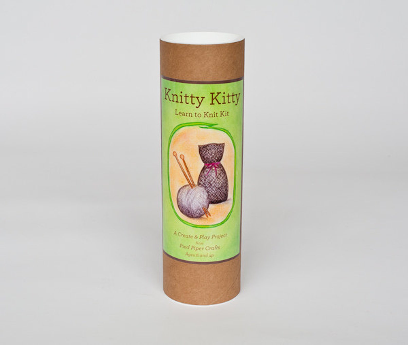 Knitty Kitty Learn to Knit Kit - Etsy