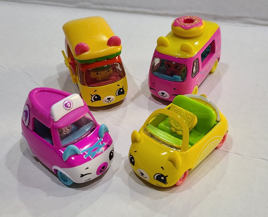 Shopkins Cutie Cars Lot 4 Cars Toys Cute - Etsy