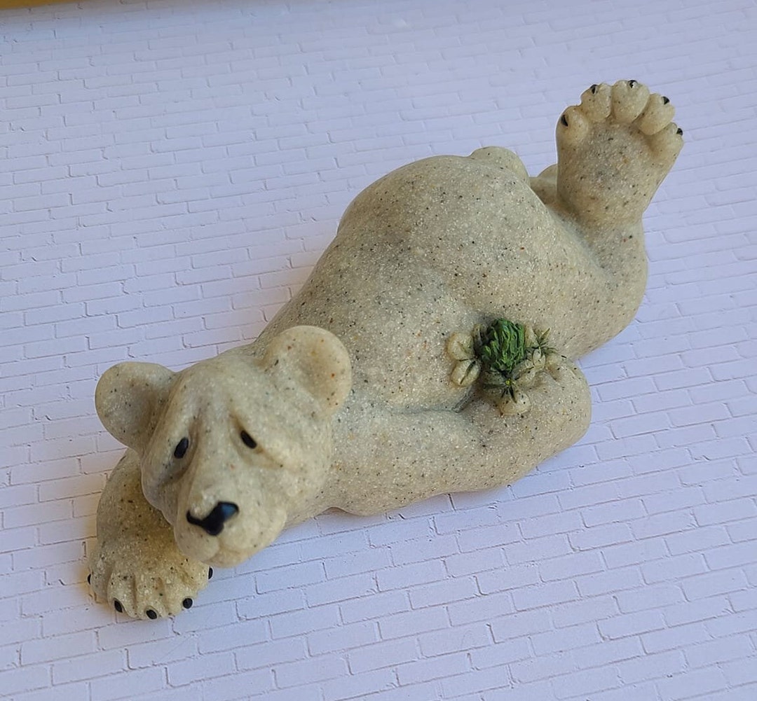 Quarry Critters Bear Figurine Buttercup 45435 Second Nature Design ...