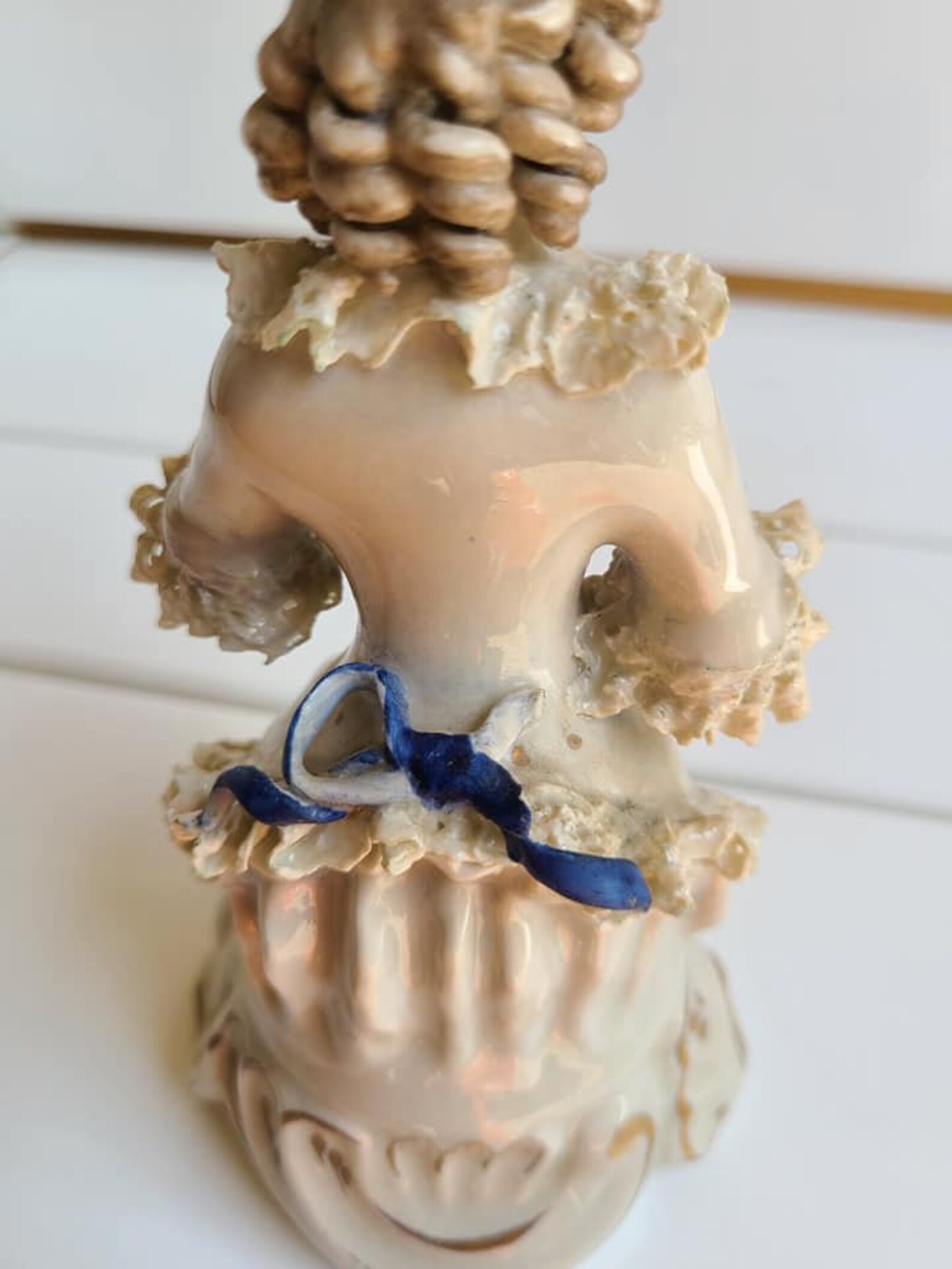 7.5 VINTAGE Porcelain Bust Figurine Victorian Lady | Etsy