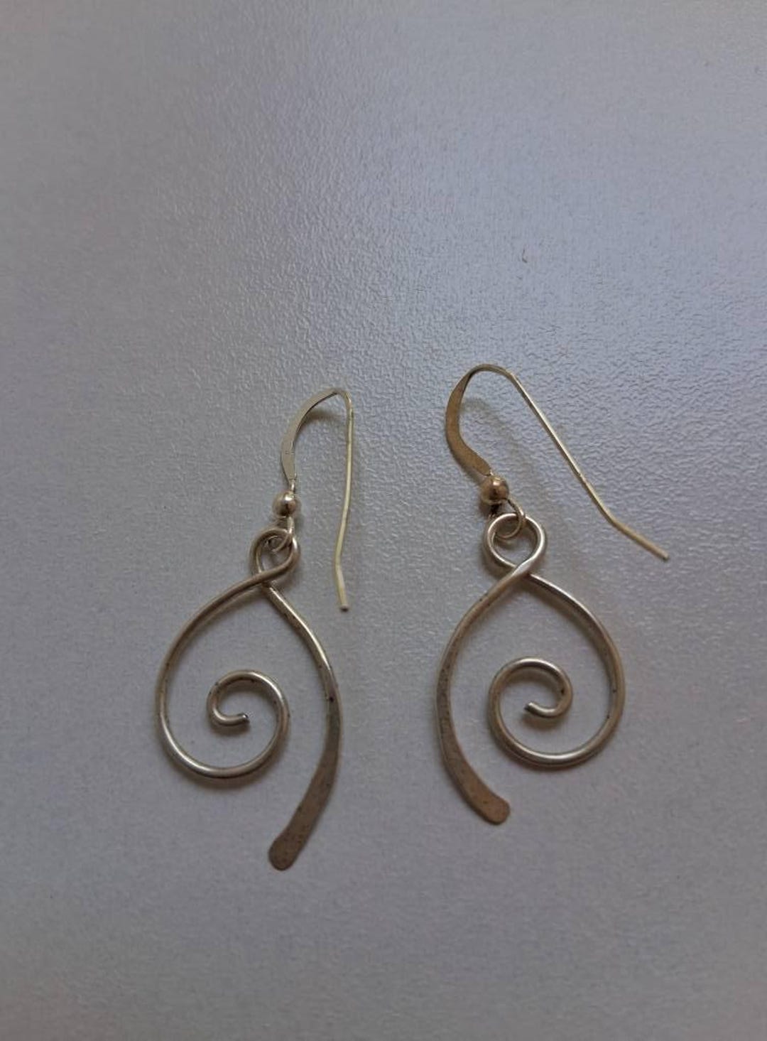 Vintage Sterling Silver French Wire Dangling Earrings - Etsy