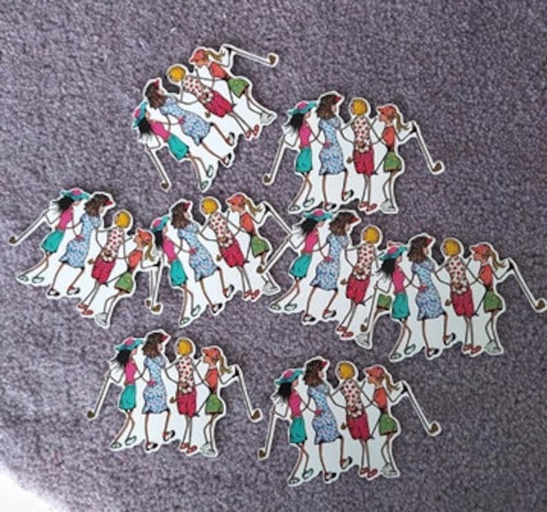 Golf Gift for Women Golf Print Girl Shop Golf STICKERS Friends Women ...