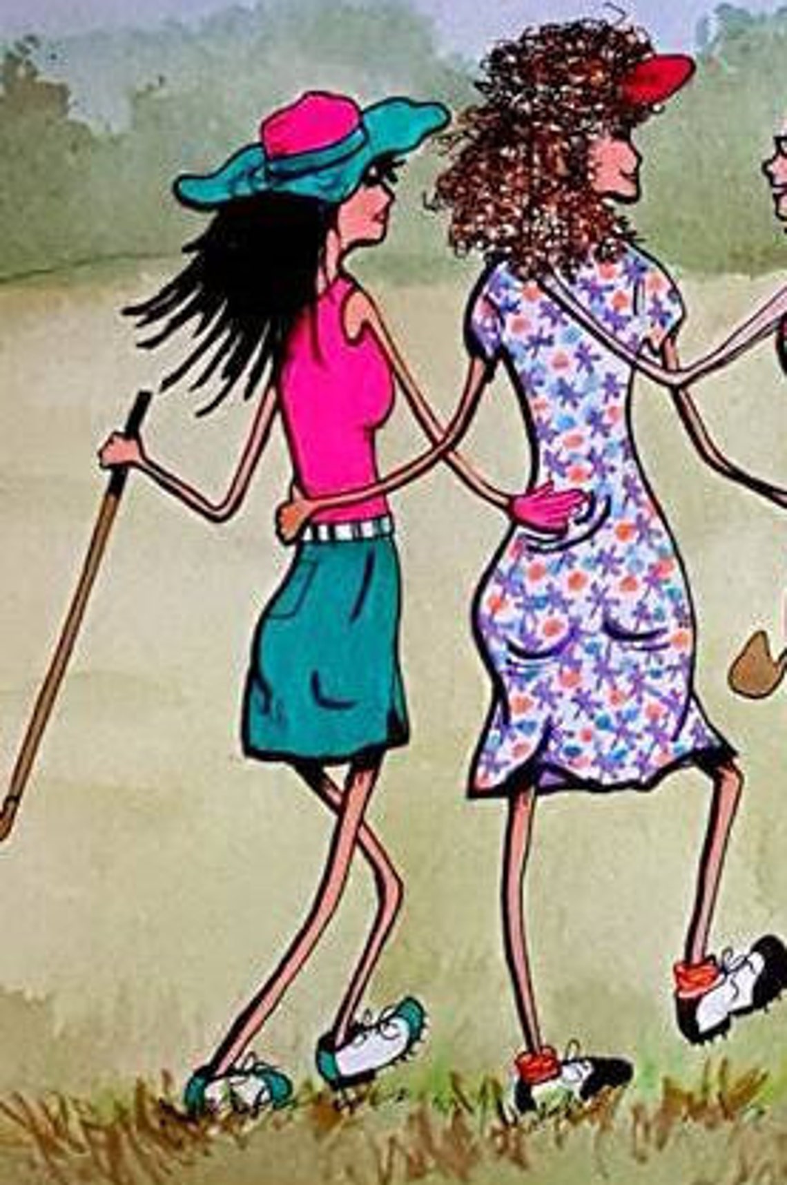 Golf Gift Women Friends GOLF Note Cards Set of 4 Women Golfers Golf ...