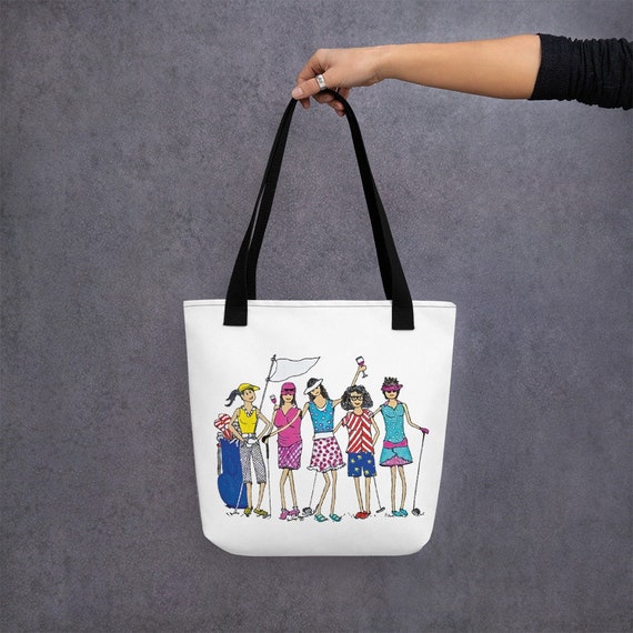 Tote Bag Golf Girls Fun in the Sun 5 Friends Golf Gifts for - Etsy