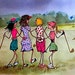Golf Gift Women Friends GOLF Note Cards Set of 4 Women Golfers Golf ...