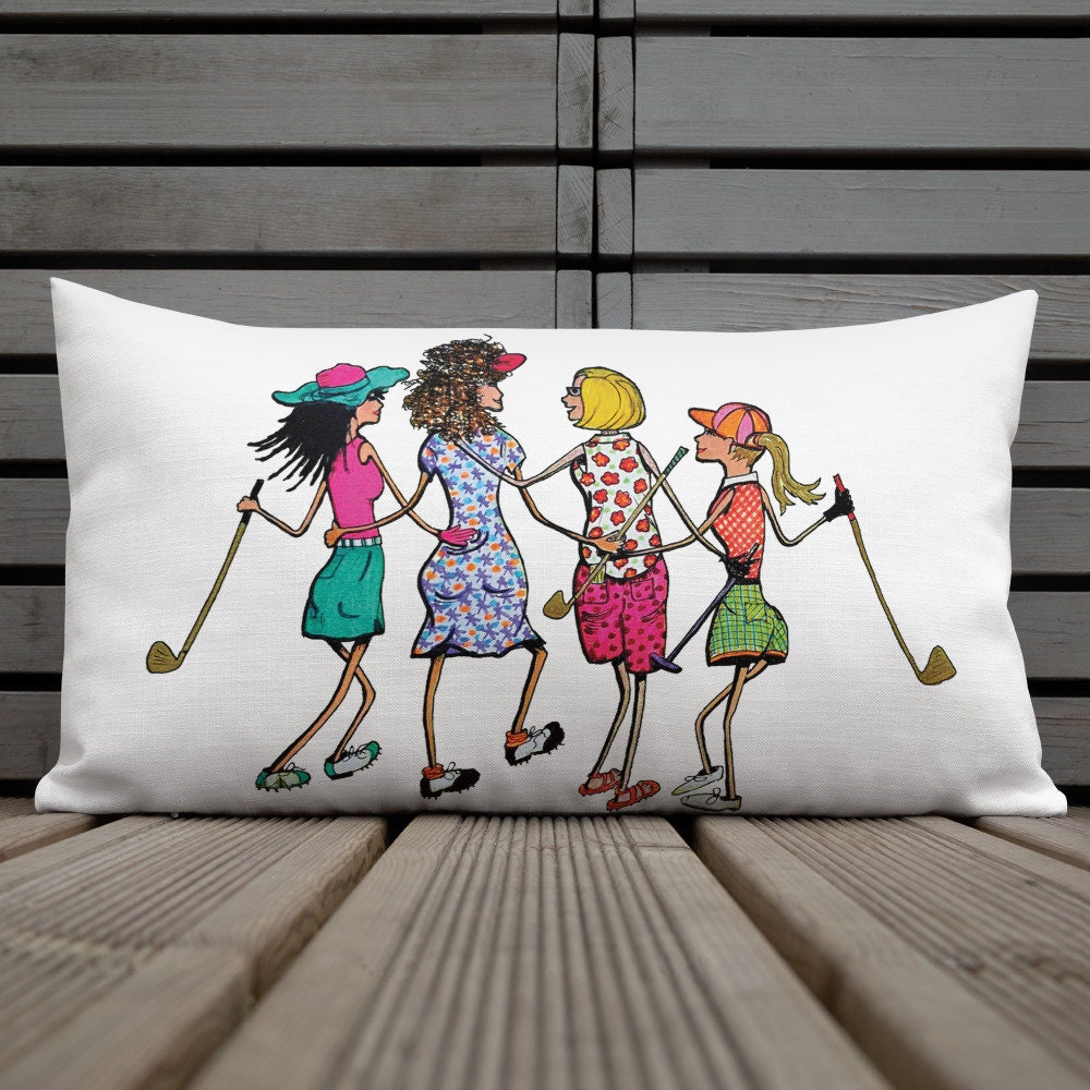 Golf Friends Premium Pillow Golf Gifts for Women Golfers 3 Sizes 2 ...