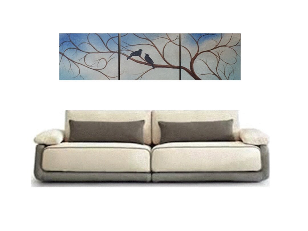 Large Wall Art Canvas Panels Art Tryptic 3 Panel XL Painting 16x20 ...