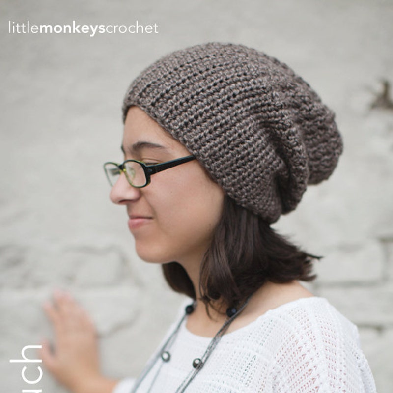 Sock Crochet Slouch Hat - Etsy