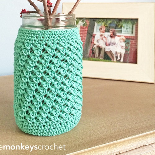 Crocheted Jar Cover Pattern - Etsy