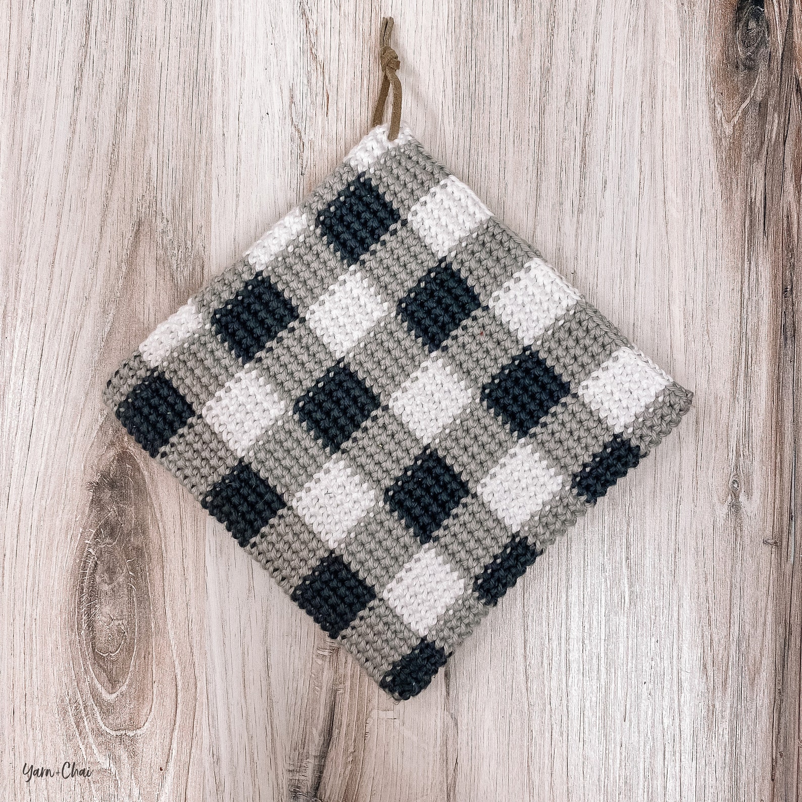 Crochet Pattern: Buffalo Check Potholder Crochet Pattern PDF - Etsy