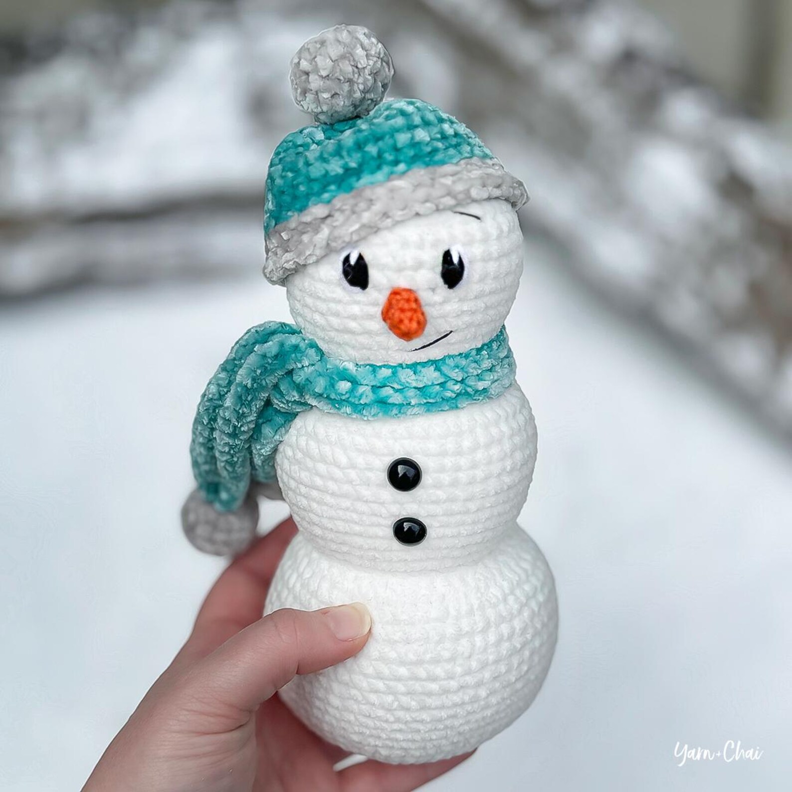 PDF PATTERN: Amigurumi Snowman Crochet Pattern, Winter Snowman Pattern ...