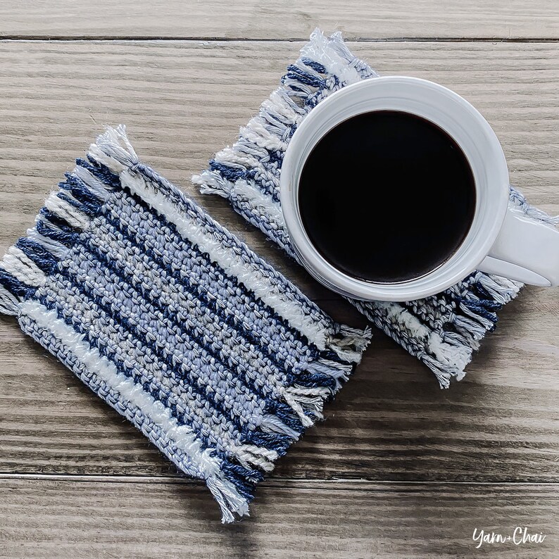 Pattern: Mug Rug Crochet Pattern PDF crochet Mug Rug Coaster - Etsy