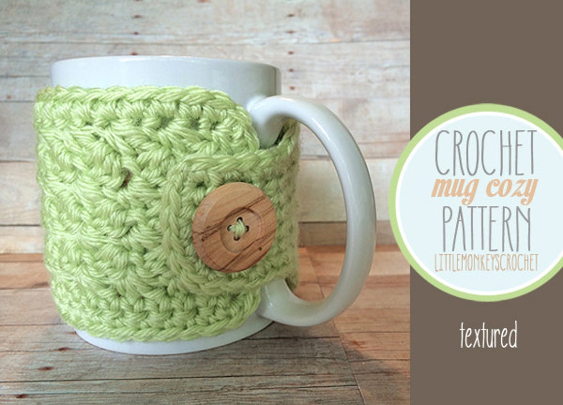 PDF PATTERN Mug Cozy Set of 4 Cozy Patterns Coffee Cozy - Etsy
