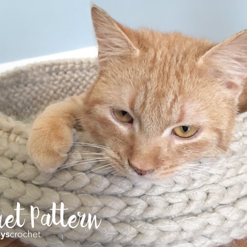 Crochet Kitty Bed Pattern - Etsy