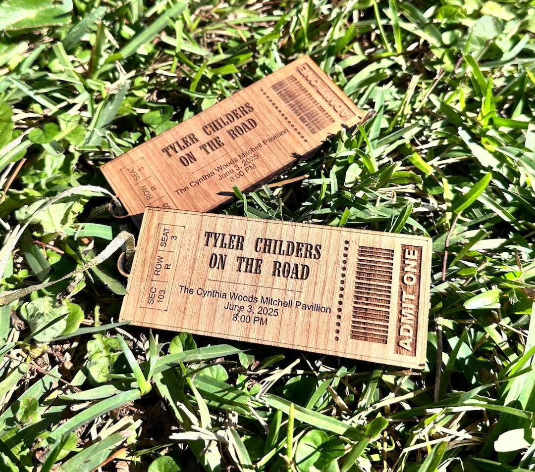 Old School, 90's Event Wooden Ticket - Gift Reveal Surprise Memento ...