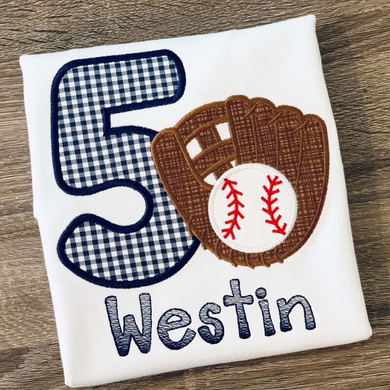 Applique Baseball - Etsy